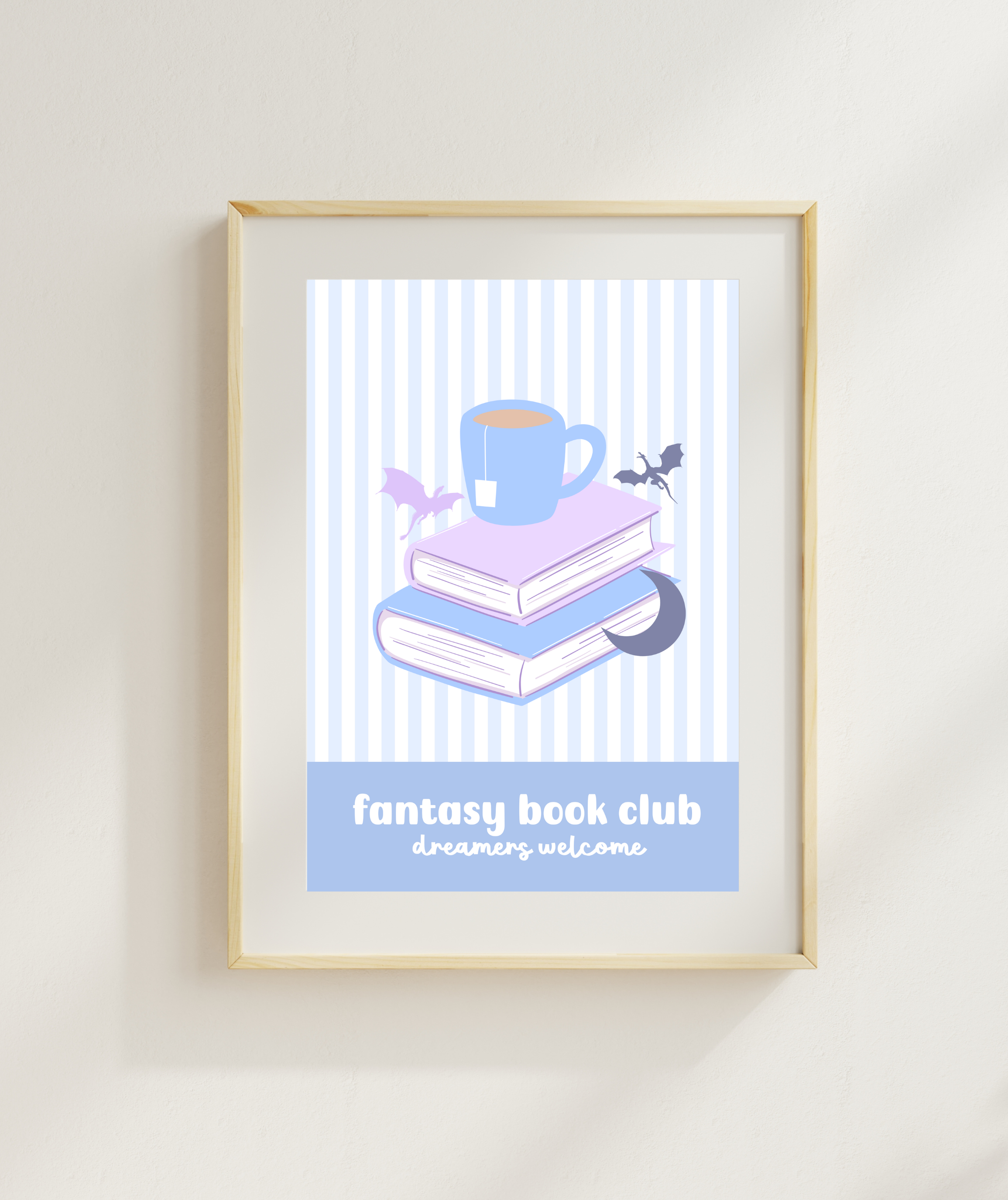 Fantasy Book Club Art Print – Fleurs On Sunday
