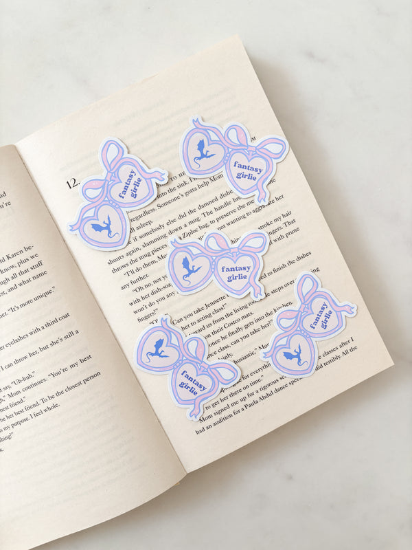 Fantasy Girlie Sticker | Coquette Bow Locket Sticker – Fleurs On Sunday