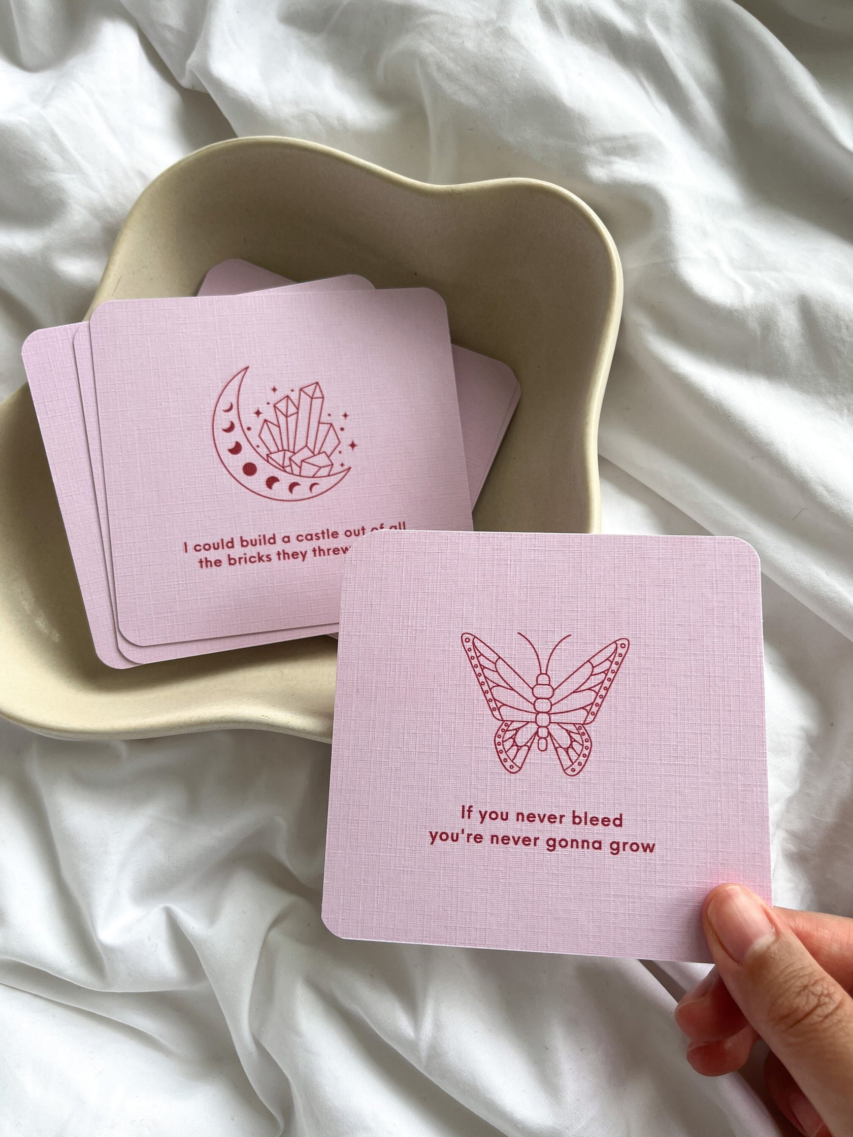 TS Lyrics Positive Affirmation Cards | Mindfulness Positive Lyrics ...