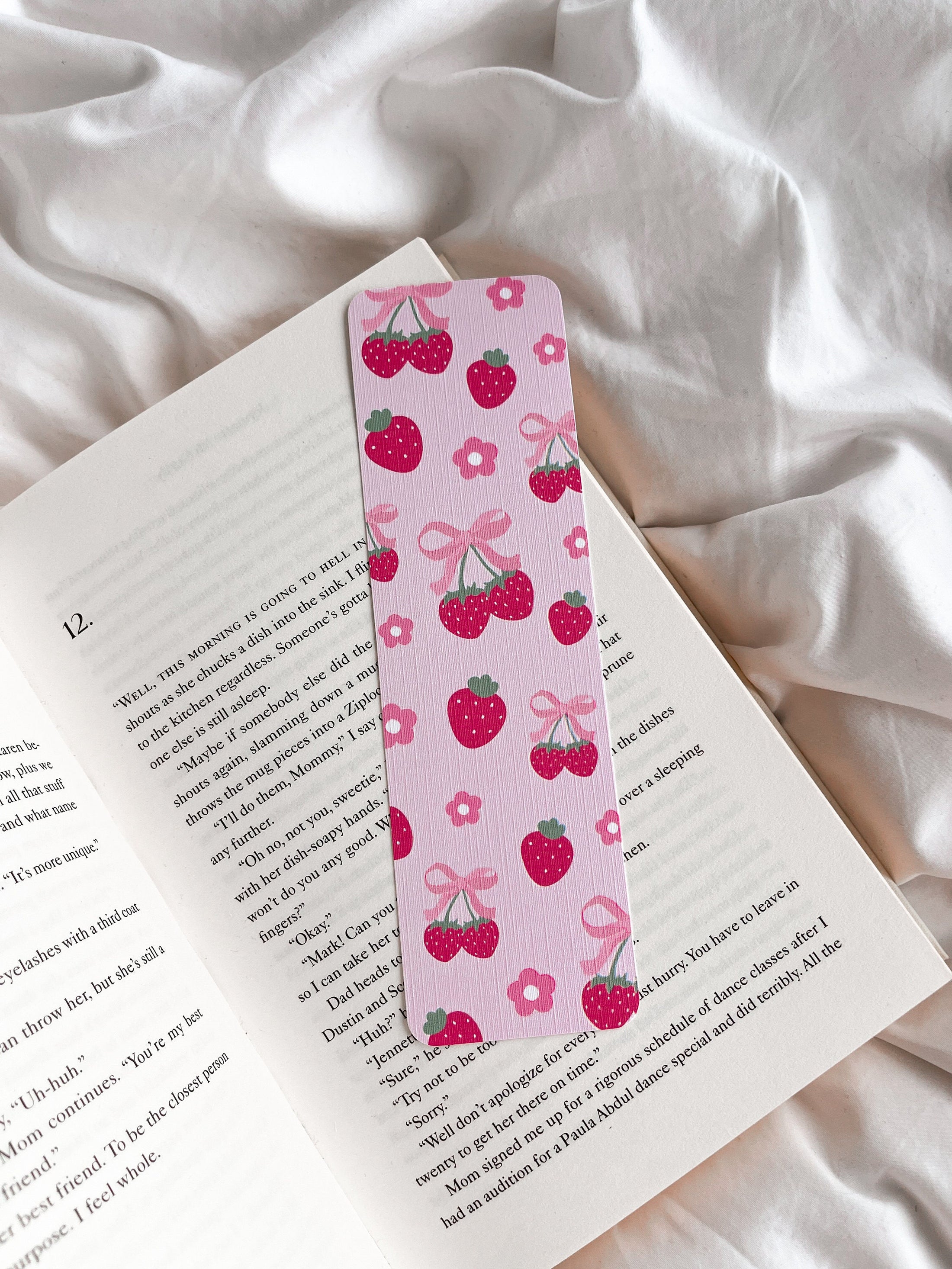 Reading Is My Jam Bookmark | Strawberry Bookmark – Fleurs On Sunday
