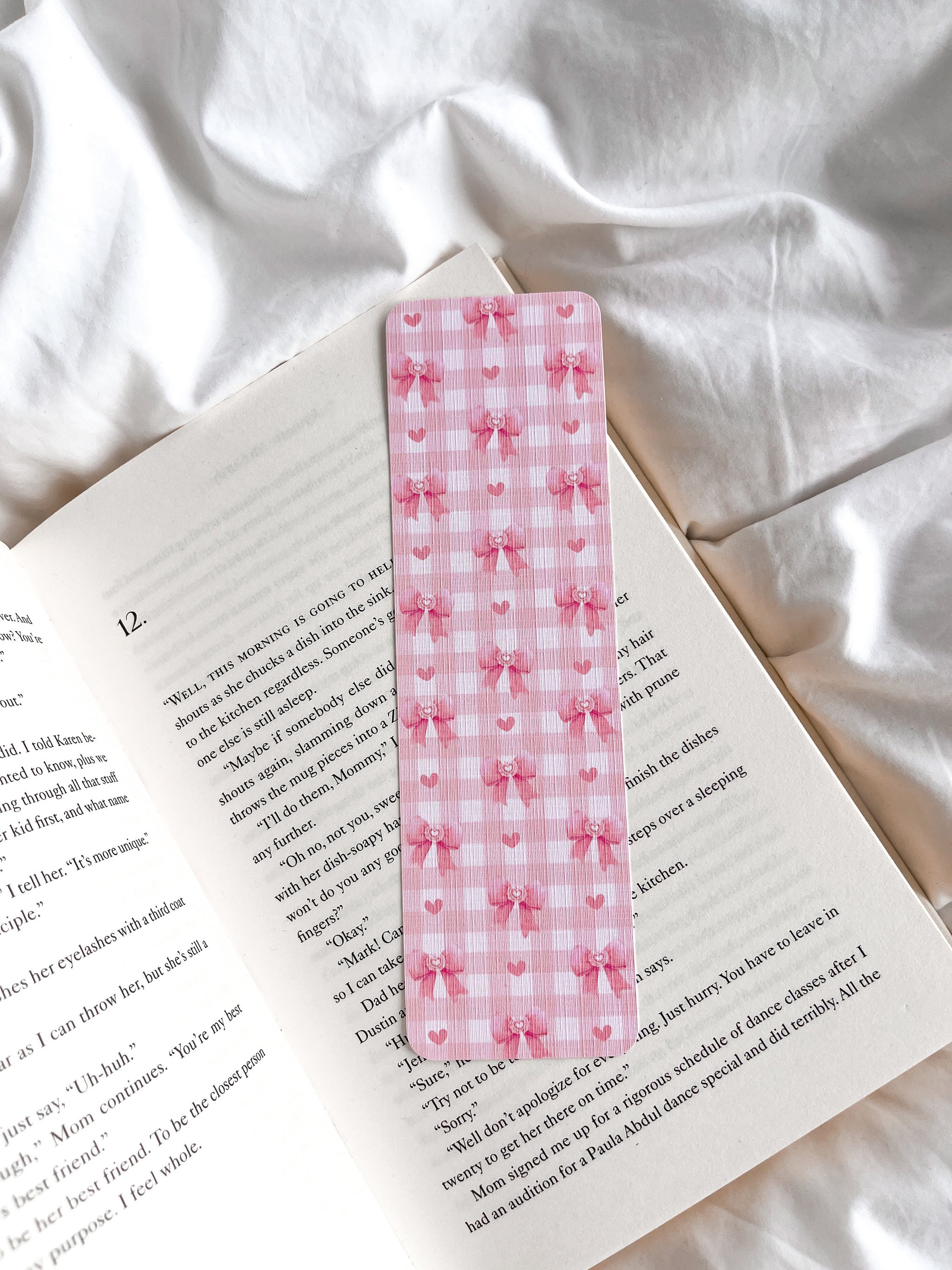 One More Chapter Bookmark | Coquette Bow Bookmark – Fleurs On Sunday